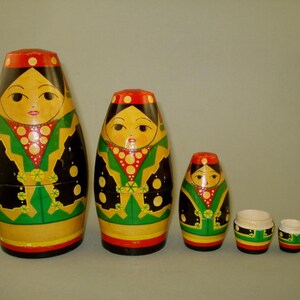 Rare & Vintage Old Russian Soviet Nesting Dolls USSR DRUZBA - Etsy