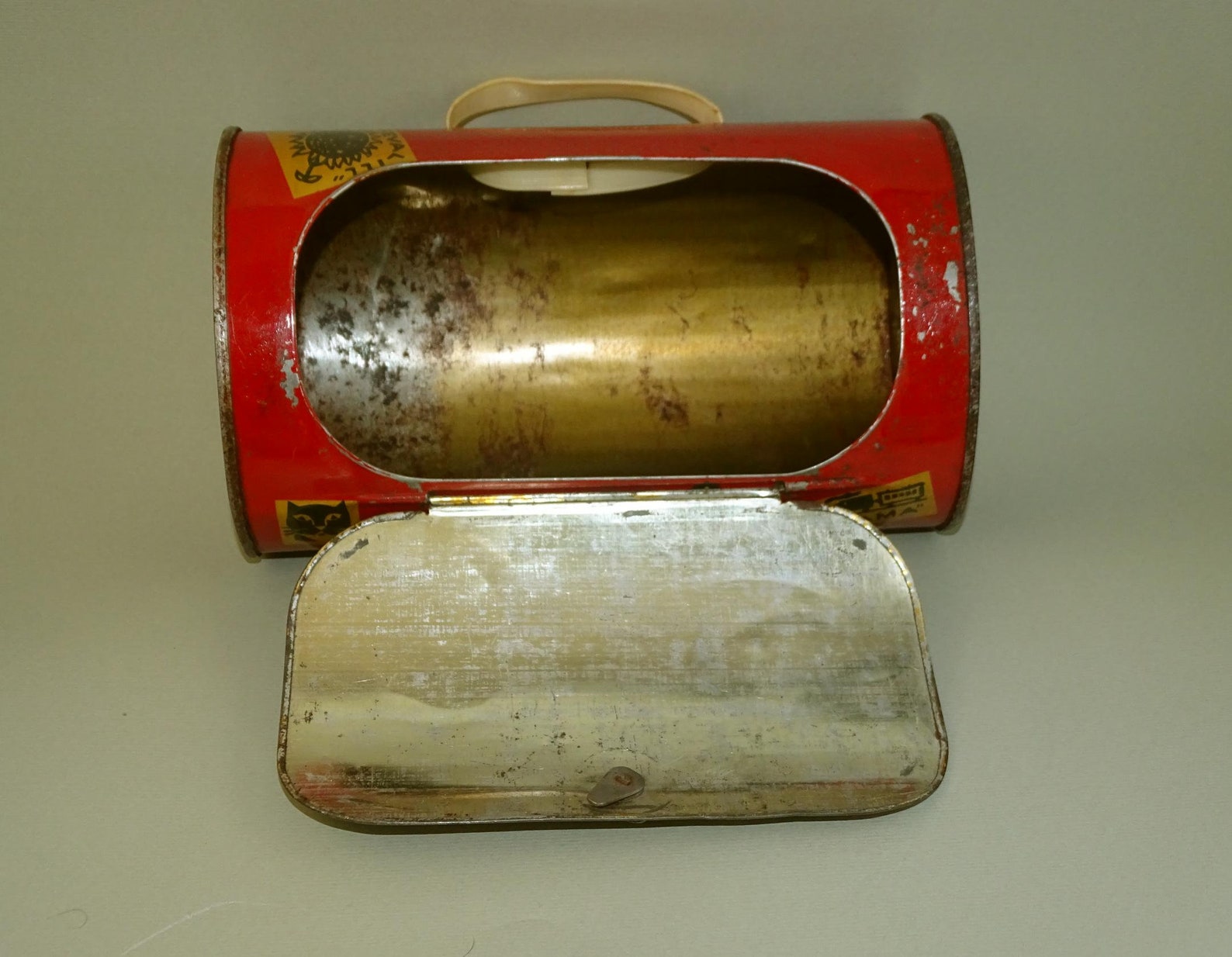 Vintage Old Russian, Soviet, USSR Child Tin Lunch Box Bag, NORMA, 1970 ...