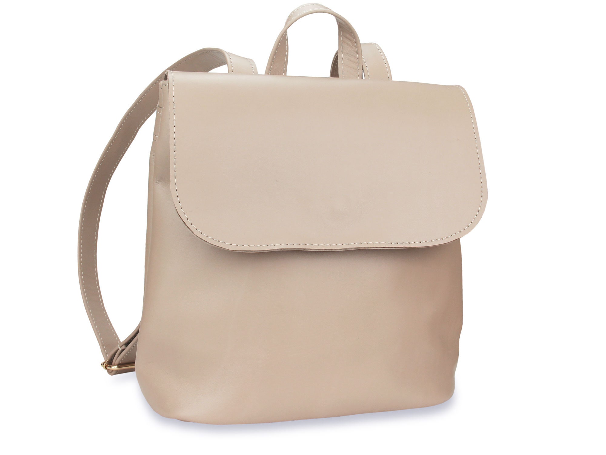 Rucksack RUNA - Beige aus Leder - Etsy.de