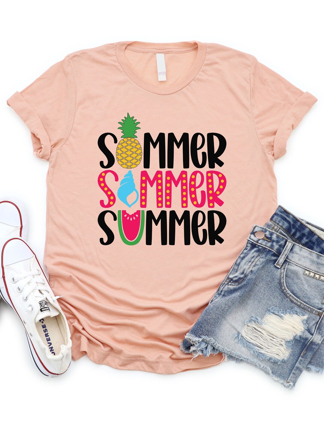 Summer Summer Summer | Tickled Teal | Women's Tee | Apparel Gift | T ...