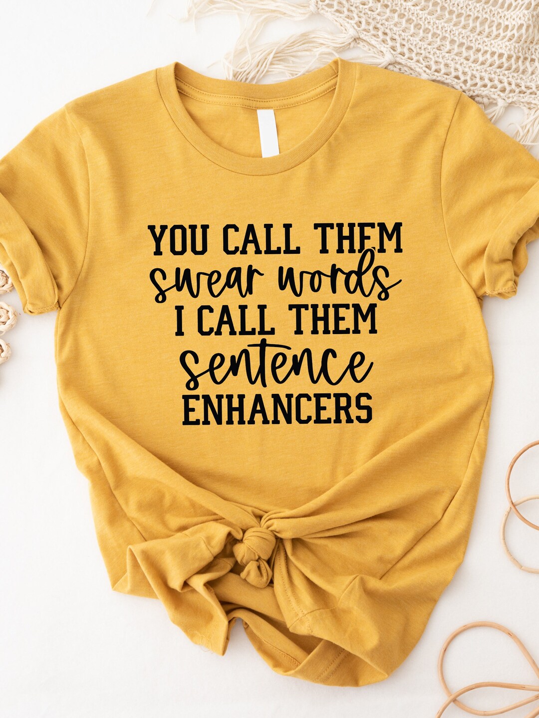 Sentence Enhancers | Tickled Teal | Women's Tee | Apparel Gift | T ...