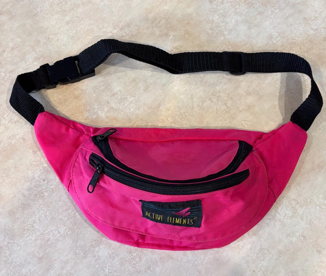 Pink 80s Active Elements Fanny Pack - Etsy