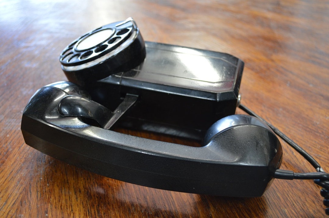VTG Automatic Electric Monophone Black Spacesaver Wall Telephone ...