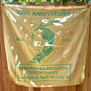 VINTAGE 300TH Anniversary 1655-1955 Setauket Brookhaven Flag - Etsy