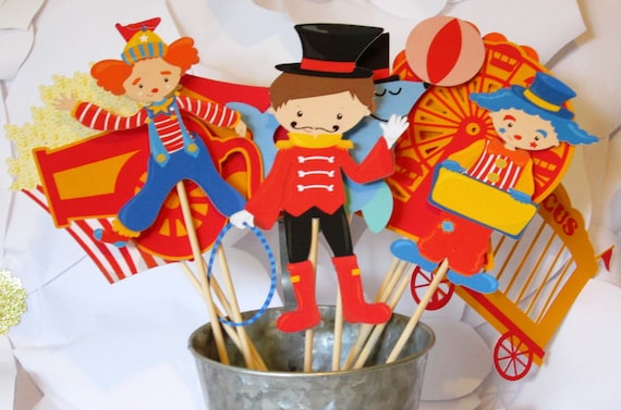 Circus Photo Booth Props- 10 Circus Props. by It's Twinkle Time | Catch ...