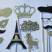 12 Pc Paris Party Theme Photo Booth Props-black & Gold Great - Etsy