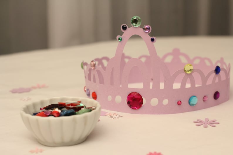 Princess Party Crown Tiara Activity Package in Purple Perfect - Etsy
