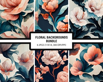 Bogo Backgrounds Bundle, Digital Paper, Watercolour Papers, Watercolor ...