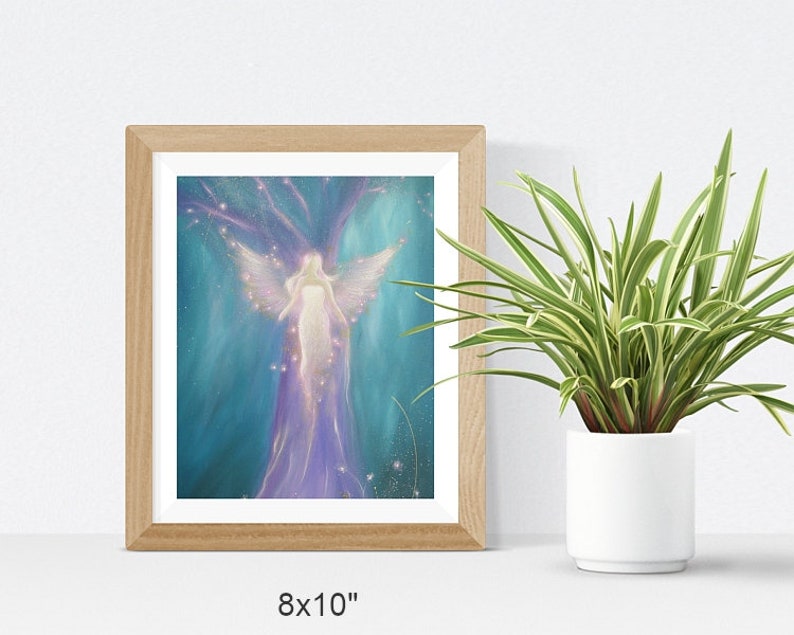 Guardian Angel Art Poster Small "it's in Yourself" Daughter Gift From ...