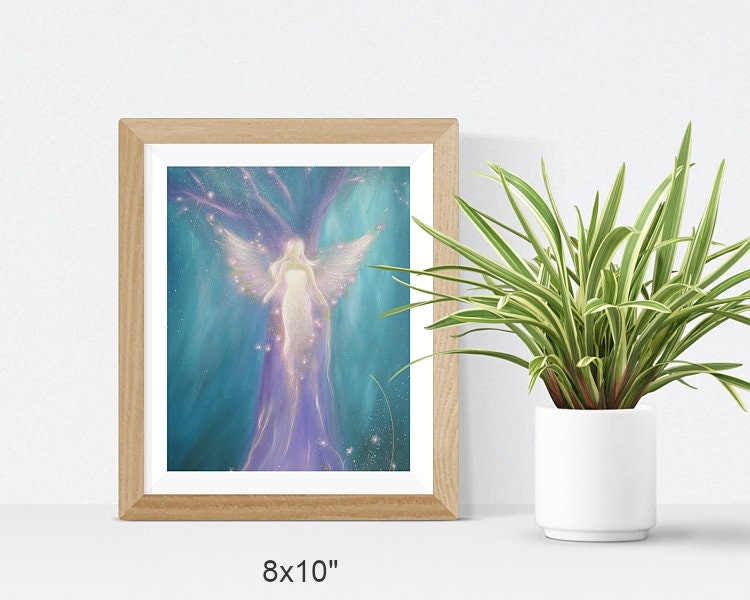 Guardian Angel Art Poster Small it's in | Etsy