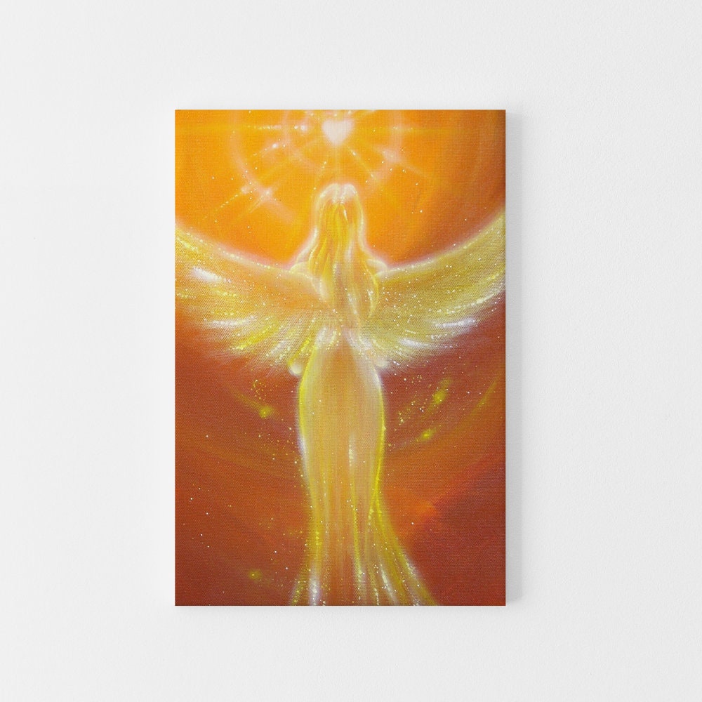 CANVAS ANGEL ART ღ Stretched on Wooden Frame: the - Etsy