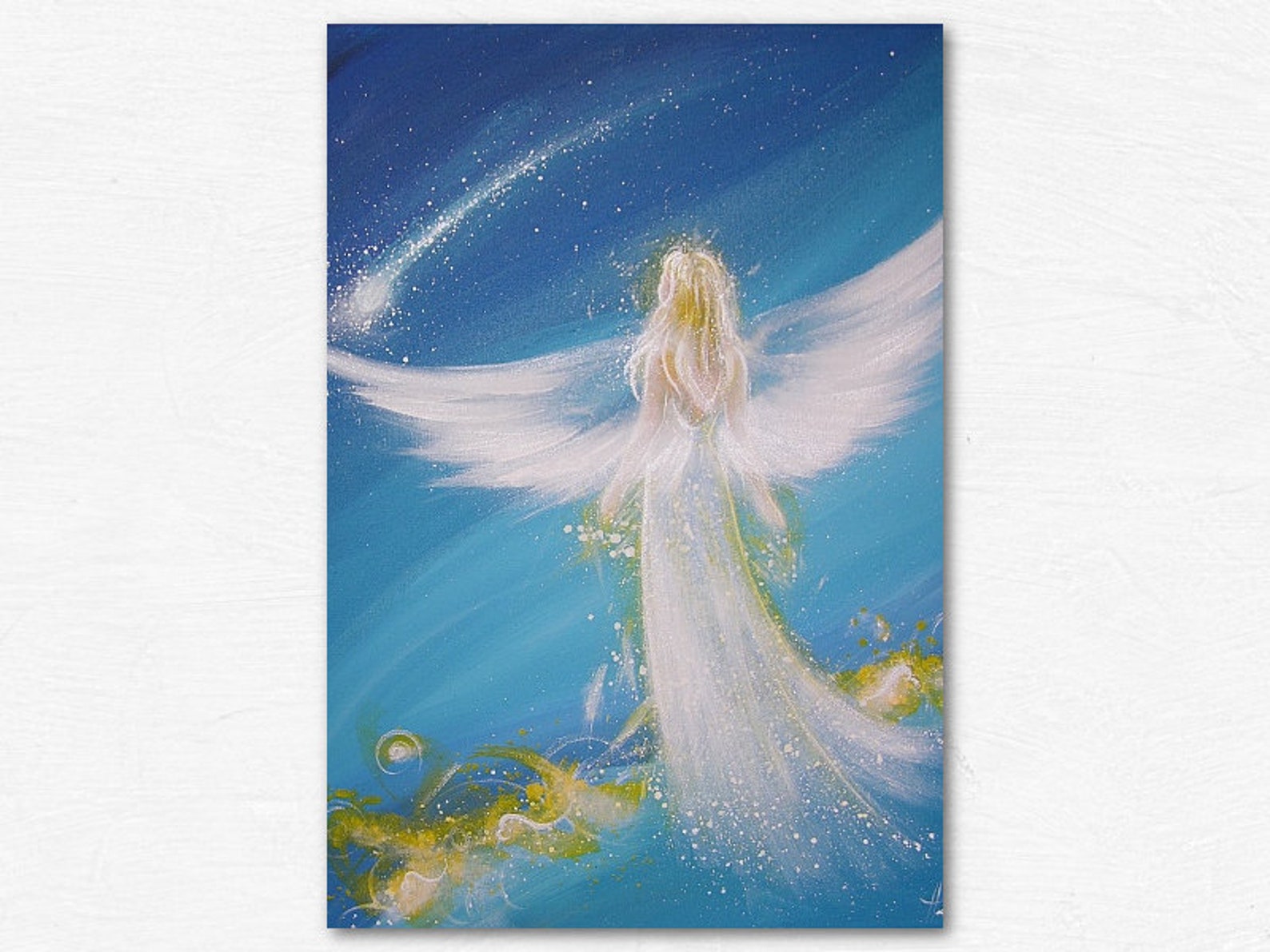 Limited Angel Art Photo "living My Dreams" , Modern Angel Painting ...