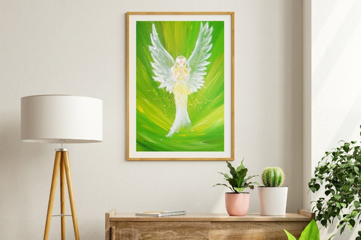 Angel Wall Poster - Picture 'feeling the Angels Love' - Spiritual ...