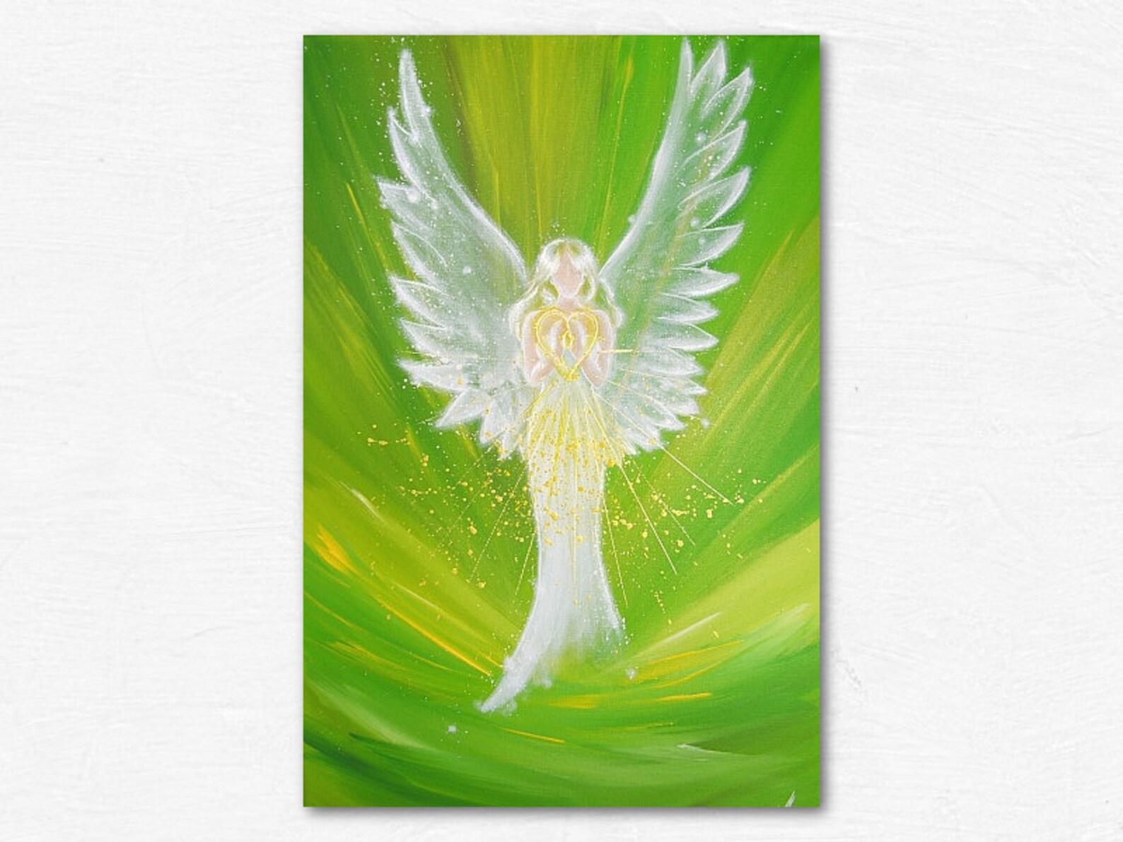 Guardian Angel Art Photo feeling the Love of the Angel Spiritual Wall ...