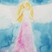 Limited Angel Art Photo "guardian Angel" , Modern Angel Painting ...