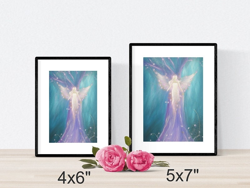 Guardian Angel Art Poster Small it's in | Etsy