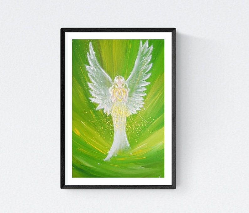 Guardian Angel Art Photo "feeling the Love of the Angel" Spiritual Wall ...
