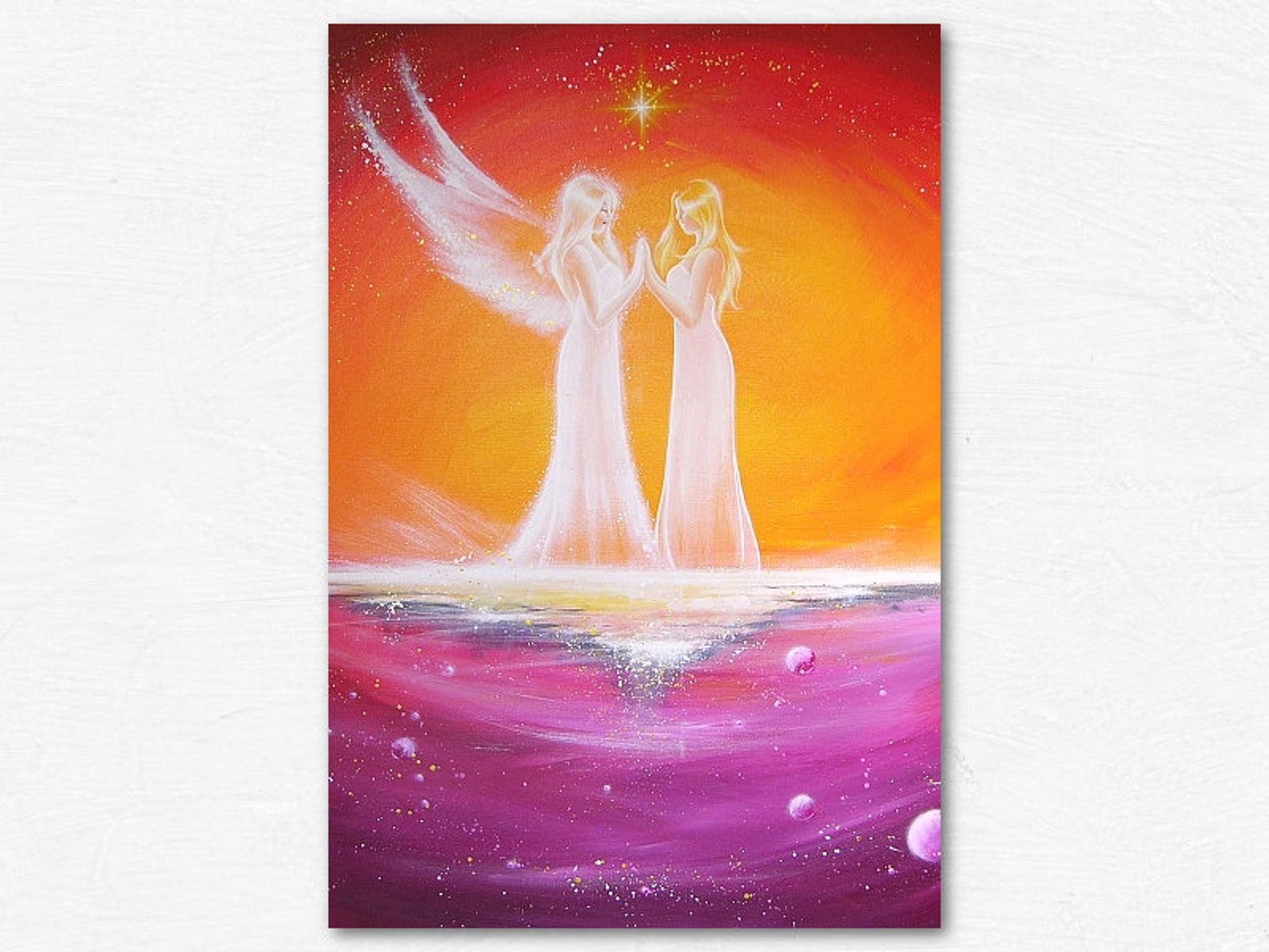 Guardian ANGEL, Abstract Art Photo: "cosmic Touch" Wall Decor ღ ...