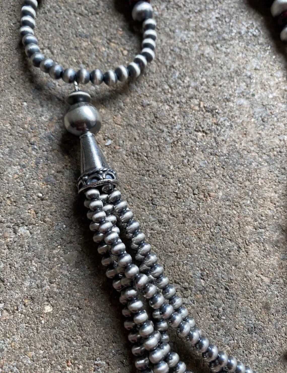 Long Sterling Silver Purple Spiny Oyster Navajo Pearls W - Etsy