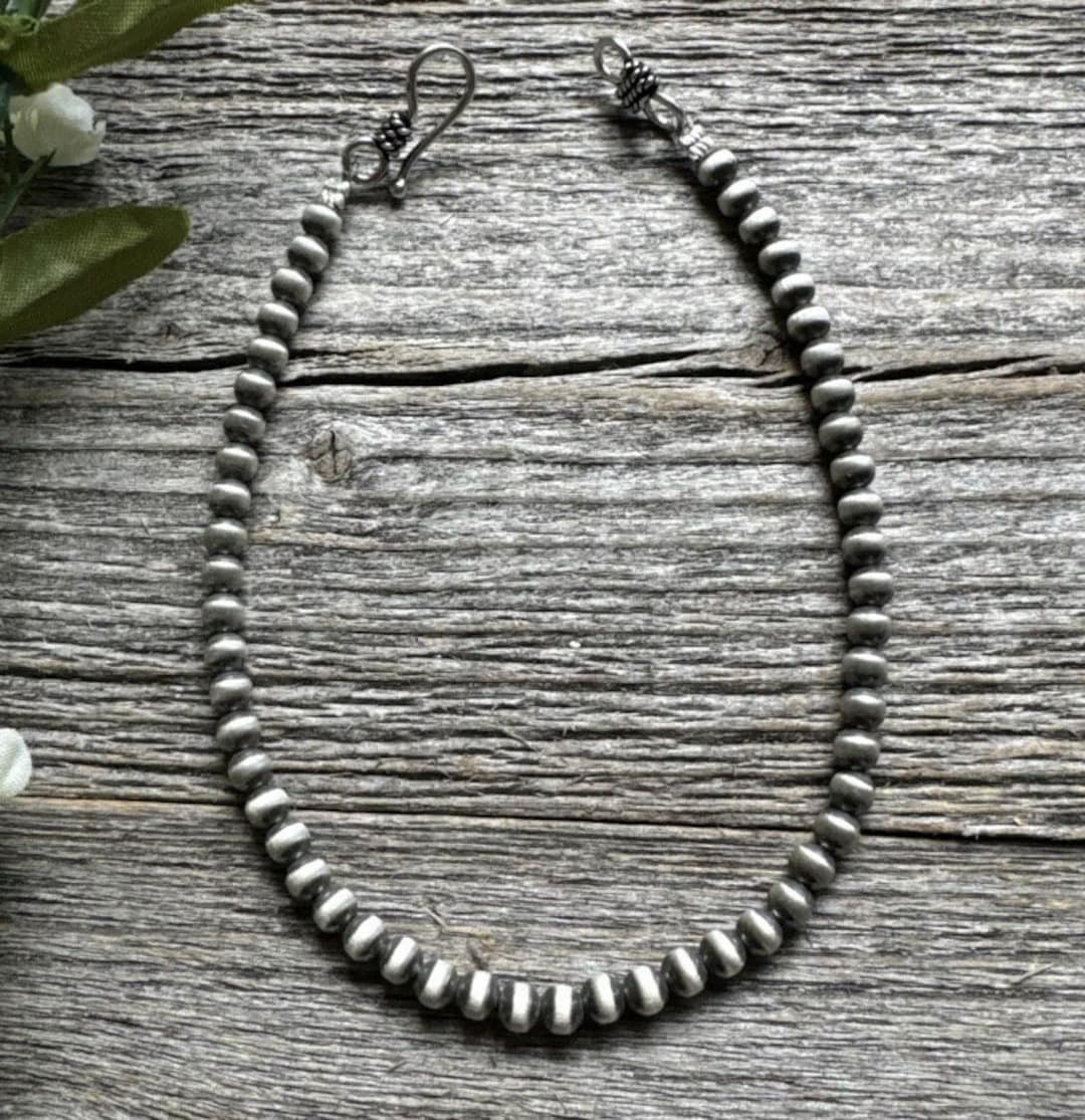Necklace Extender Sterling Silver Pearls Bead 4mm 8 Inch - Etsy