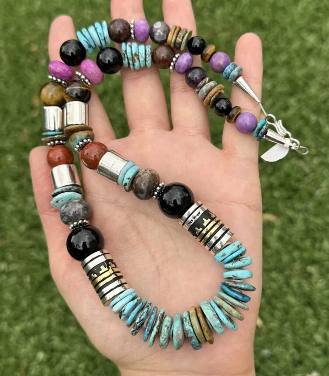 Tommy & Rosita Singer T R Sterling Silver Turquoise Bead Necklace 20 - Etsy