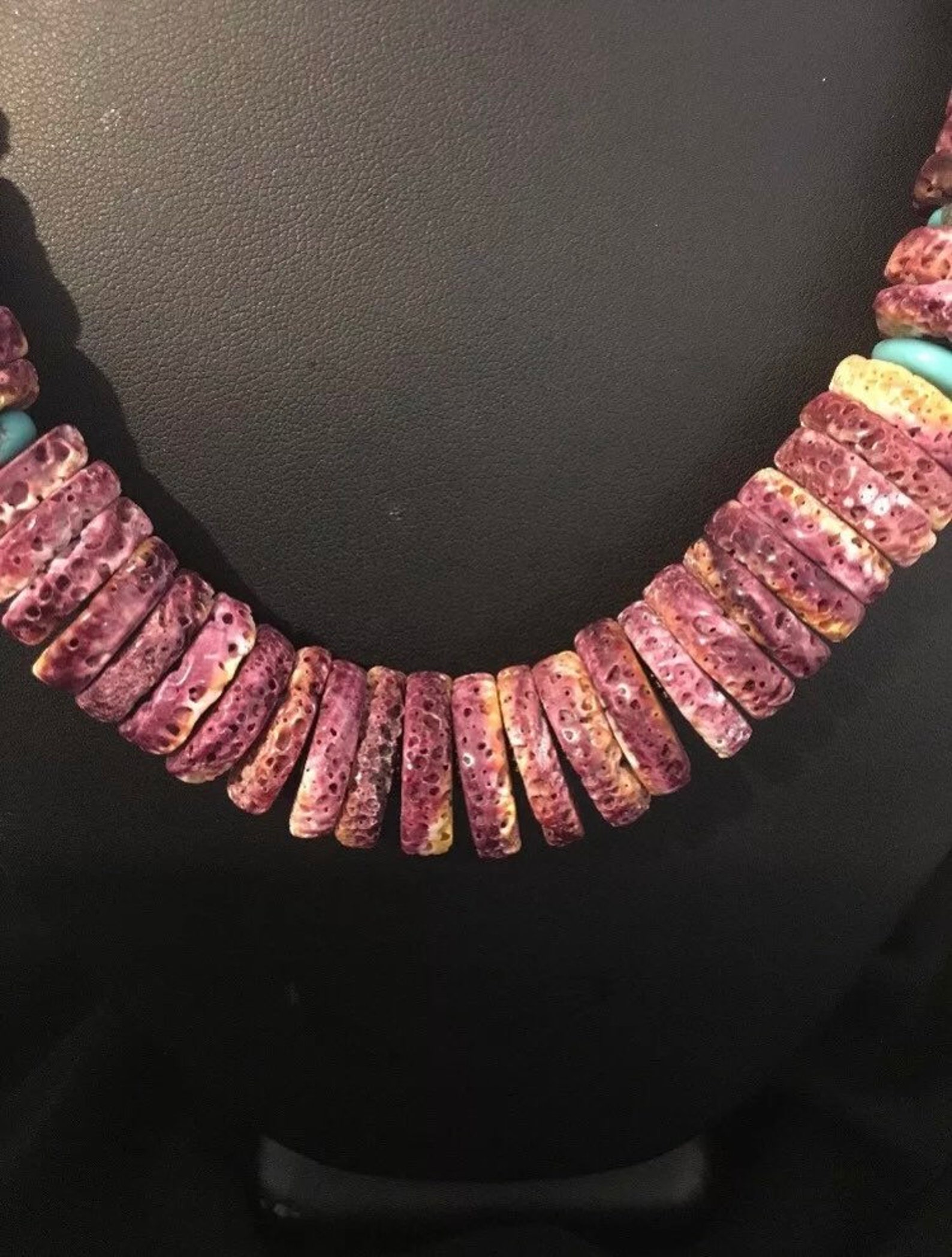 Sterling Silver Purple Spiny Oyster Necklace. - Etsy