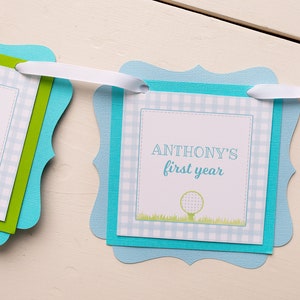 Golf 1st Birthday, First Year Banner, Monthly Banner, Photo Milestone ...