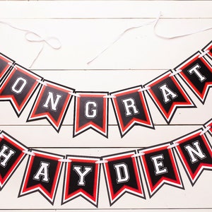 Graduation Banner, Graduation Party Decorations, Congratulations Grad ...