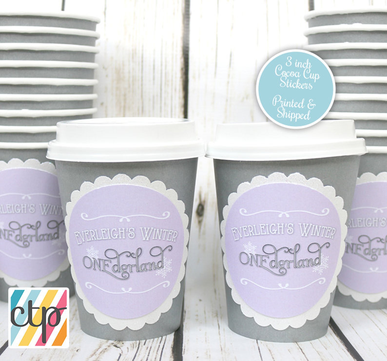 Hot Cocoa Cup Stickers Hot Chocolate Bar Labels - Etsy