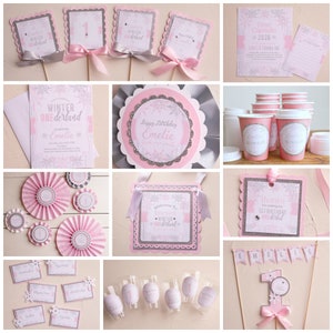 Hot Cocoa Cups, Girl Winter Onederland, Winter Wonderland, 1st Birthday ...