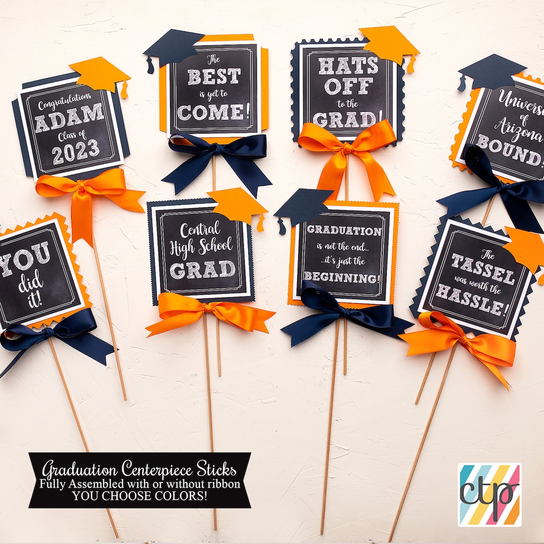 Graduation Centerpiece, Graduation Table Decor, Graduation Party ...