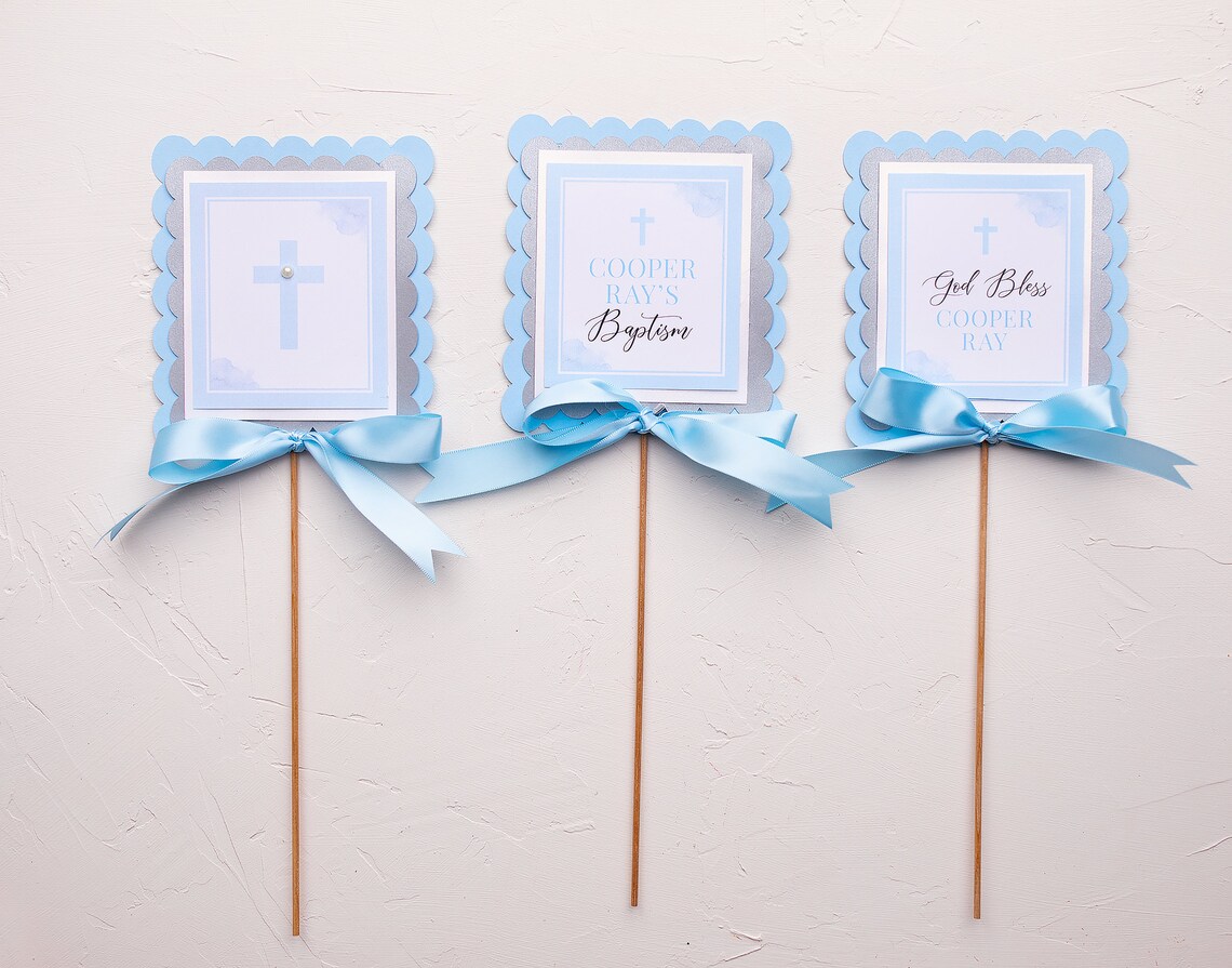 Cross Centerpiece Centerpieces Baptism Decorations Son - Etsy