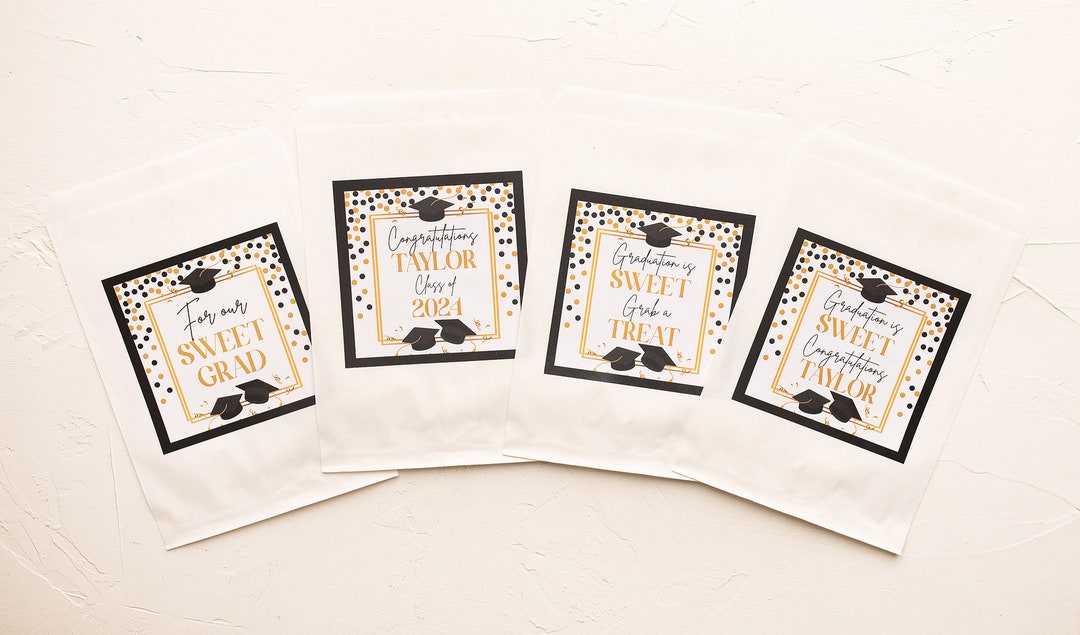 Graduation Candy Bags, Graduation Party Favor Bags, Fully Assembled or ...