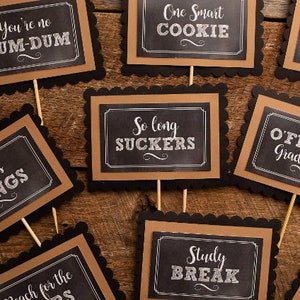 Graduation Party Decorations, Graduation Candy Bar Signs, Printable ...