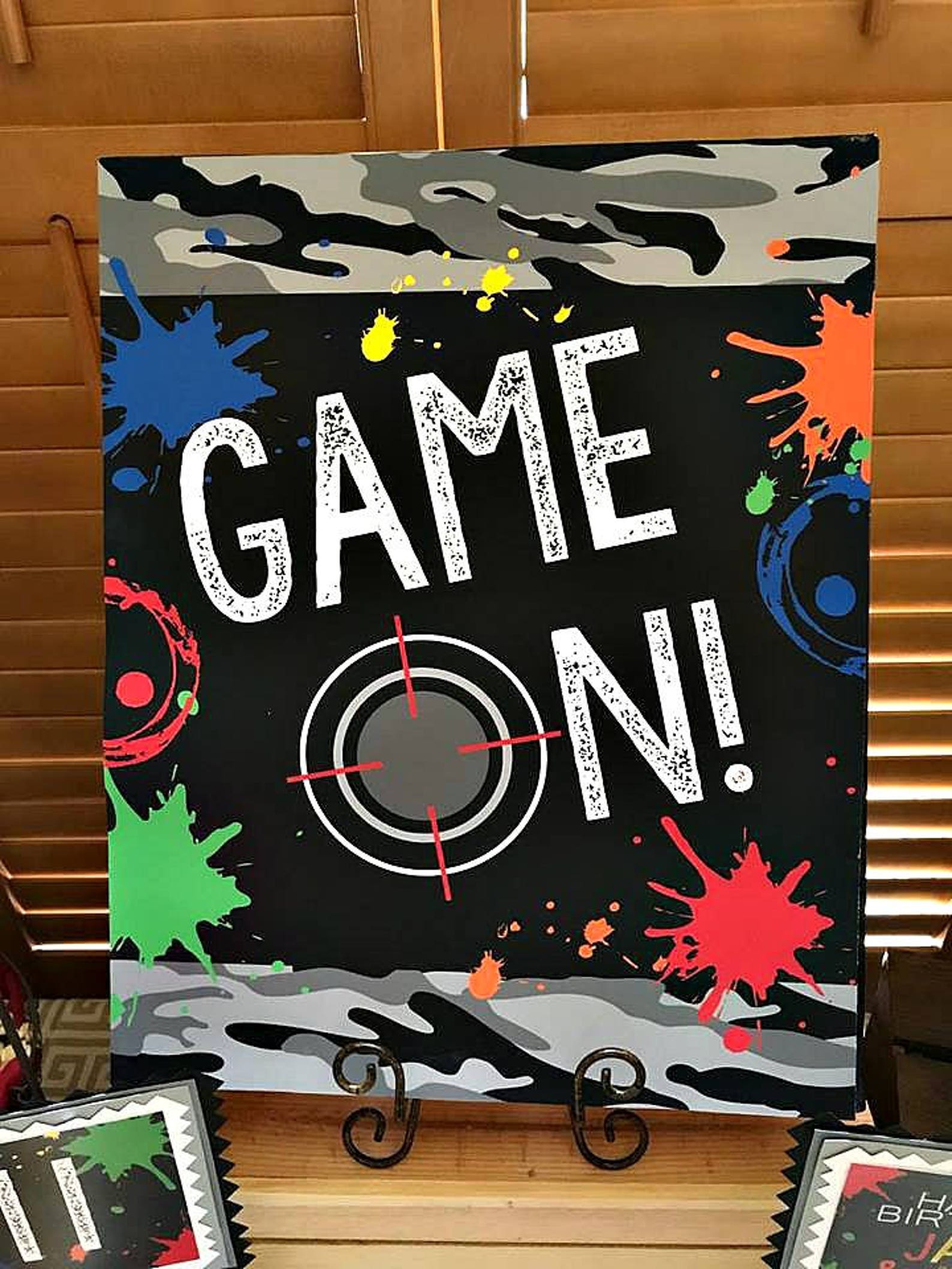 PAINTBALL PARTY DECORATIONS Paintball Birthday Decor | Etsy