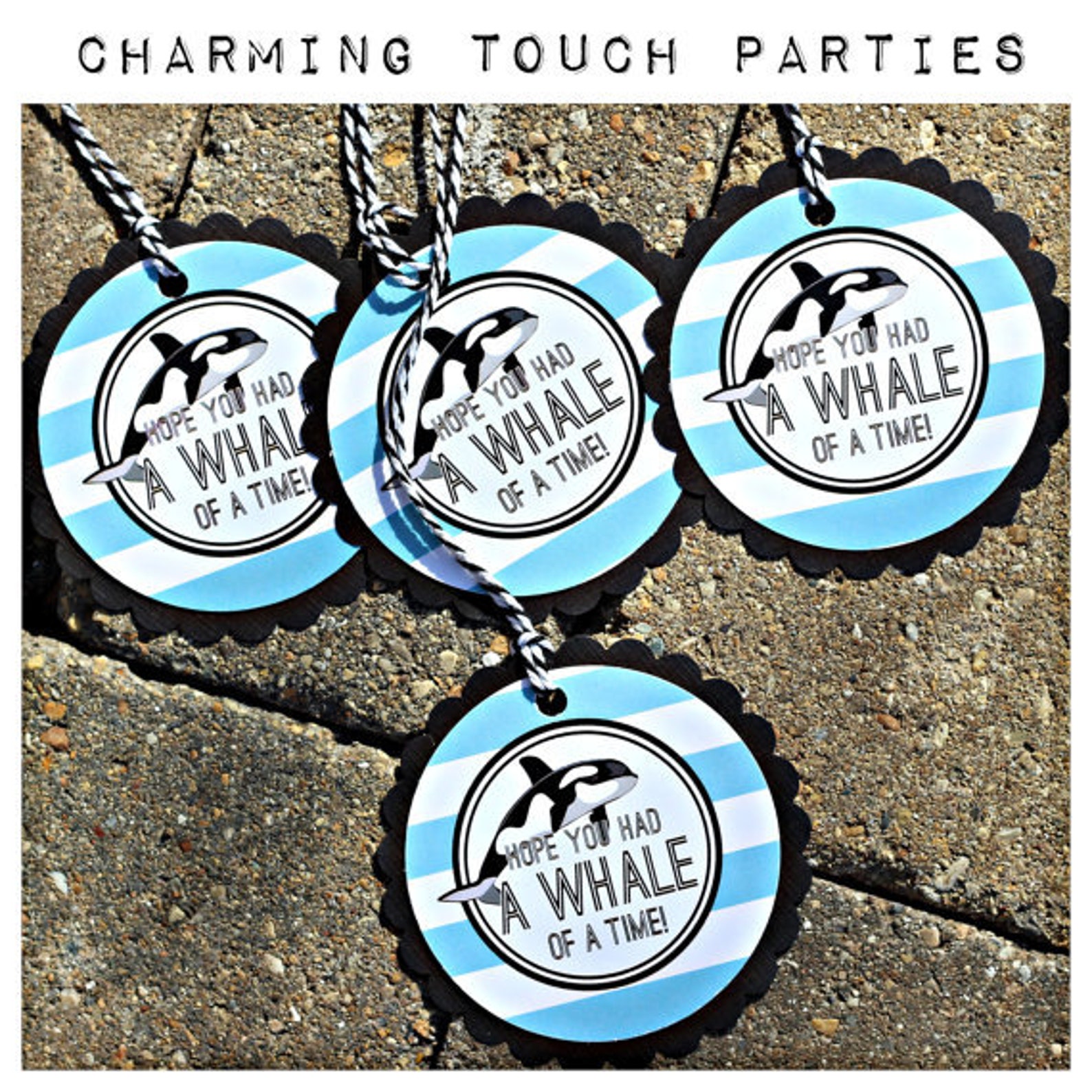 ORCA WHALE BANNER Killer Whale Decorations Ocean Birthday | Etsy