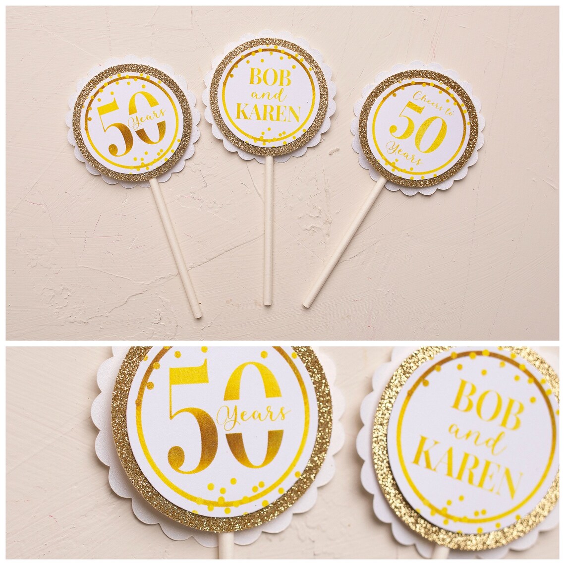 GOLDEN ANNIVERSARY 50th Anniversary Party Decorations - Etsy