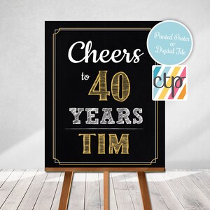 PRINTED 40th Birthday Poster, Back in 1985, What Happened in 1985, 40th ...