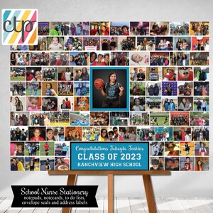 Personalized Graduation Gift, Grad Photo Collage, Class of 2025 Party ...