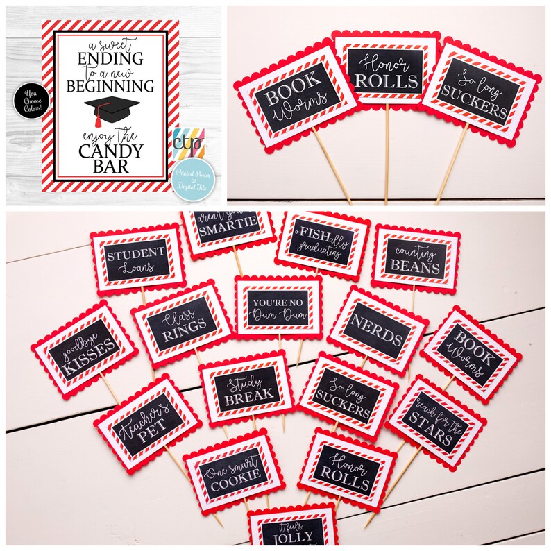 Graduation Candy Bar Signs Graduation Party Sign Graduation - Etsy