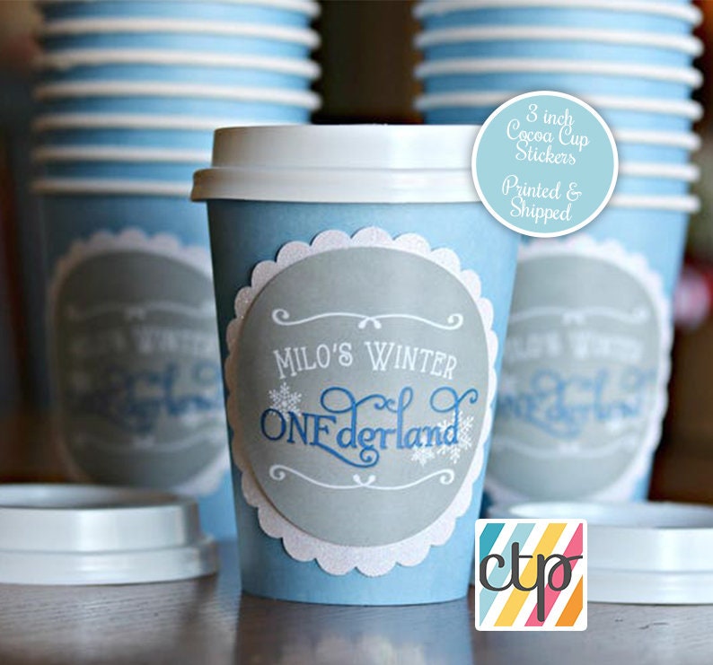Hot Cocoa Cup Stickers Hot Chocolate Bar Labels - Etsy
