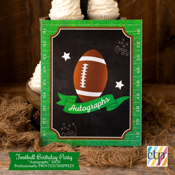 Autographs, Custom Sign, Football Signs, First Birthday, Boy, by ...