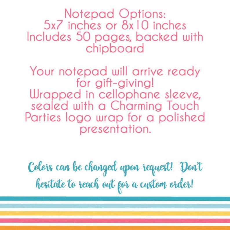 Personalized Notepads, Memo Pads, Personalized Gifts, Teacher Christmas ...