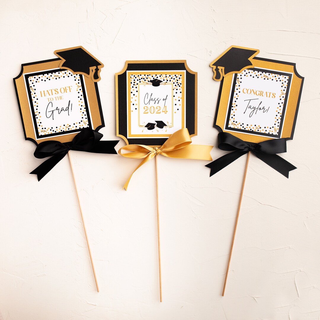 Graduation Party Decorations, Graduation Centerpiece, Table Decor ...