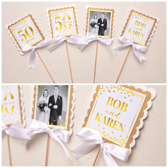 Golden Anniversary 50th Anniversary Party Decorations Anniversary