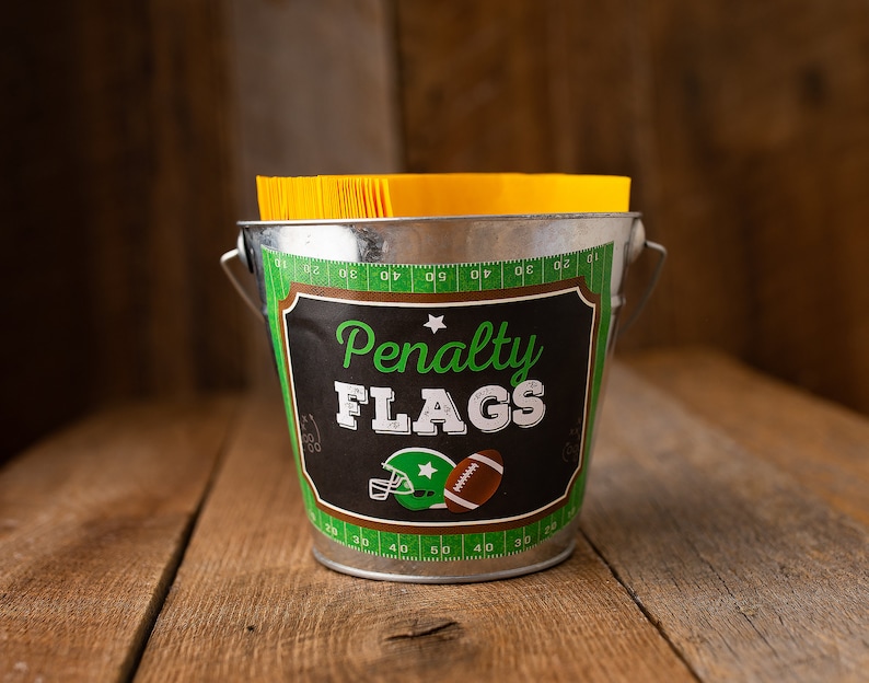 Penalty Flags, Custom Sign, Football Signs, First Birthday, Boy, - Etsy