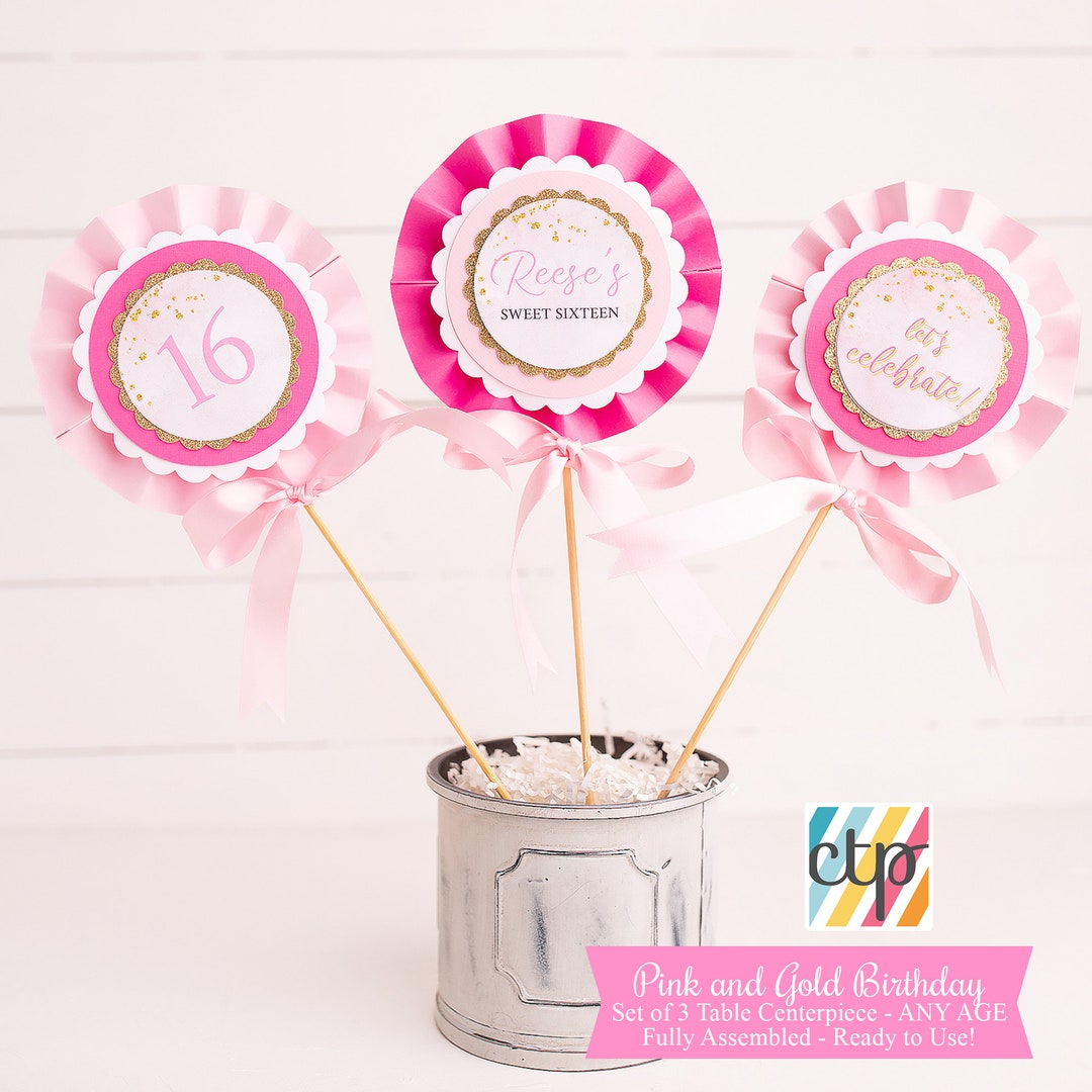 Centerpieces, Table Centerpiece, Birthday Decorations, Girl Teen ...