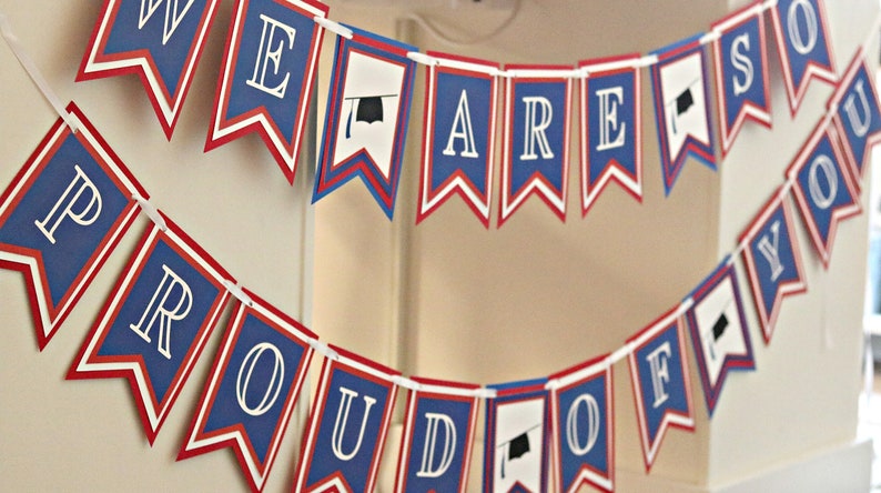 GRADUATION BANNER We Are So Proud of You Graduation Party | Etsy