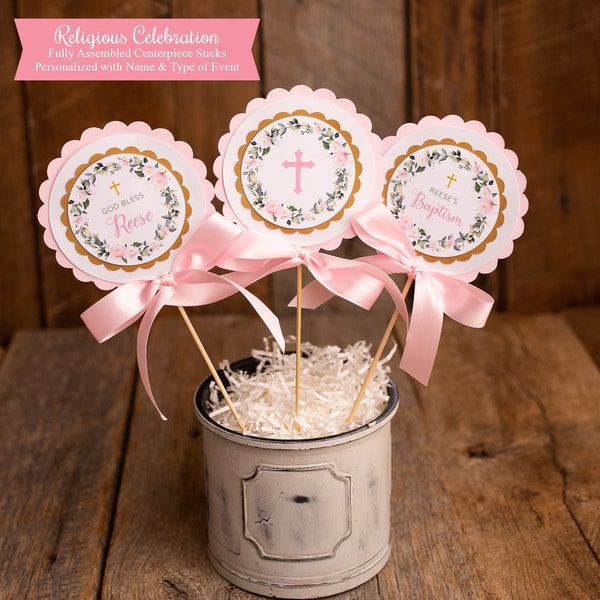 Floral Centerpieces For Baptism at William Marciniak blog