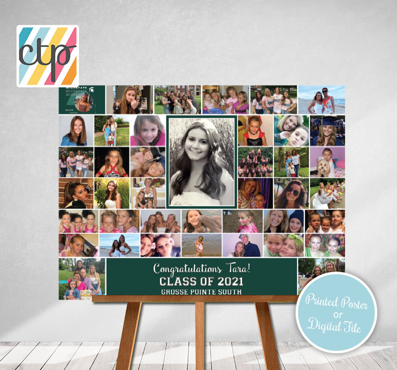 Graduation Party Decorations Photo Collage Printable - Etsy